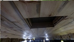 Wanderlust Bus Ceiling Installation: Gold on the Ceiling